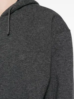Givenchy Embroidered Logo Zip-up Hoodie