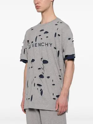 Givenchy Distressed Layered T-shirt