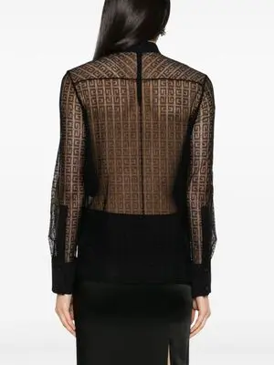 Givenchy 4g-pattern Silk Blouse