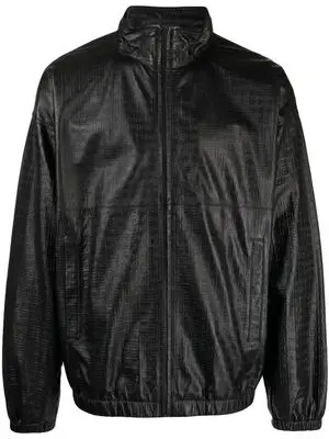 Givenchy Embossed 4g Leather Jacket