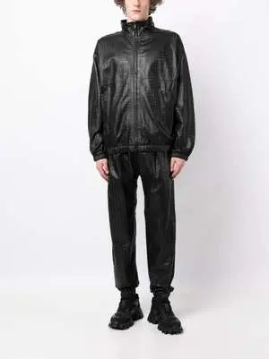 Givenchy Embossed 4g Leather Jacket