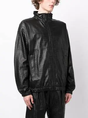 Givenchy Embossed 4g Leather Jacket