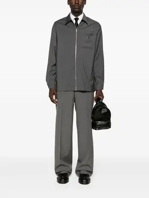 Givenchy Wide-leg Wool Trousers - Grey