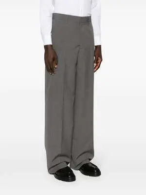 Givenchy Wide-leg Wool Trousers - Grey