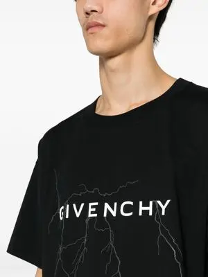 Givenchy Logo-print Cotton T-shirt - Black