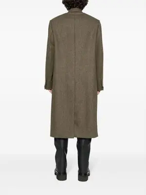 Givenchy Double-breasted Herringbone Wool Coat