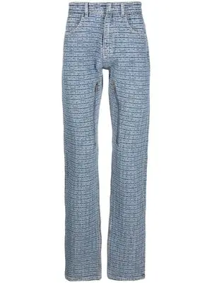 Givenchy 4g-motif Straight-leg Jeans