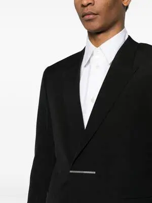 Givenchy Logo-plaque Wool Blazer
