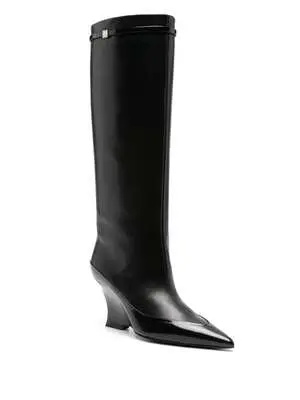 Givenchy Raven 80mm Leather Boots - Black