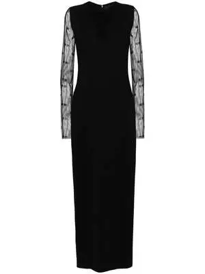 Givenchy 4g-motif Crepe Maxi Dress