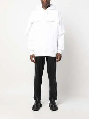 Givenchy Layered Drawstring Cotton Hoodie