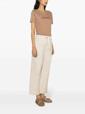 Max Mara Argento Mid-rise Straight-leg Trousers