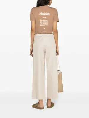Max Mara Argento Mid-rise Straight-leg Trousers