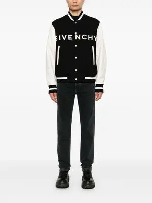 Givenchy Panelled Varsity Jacket - Black