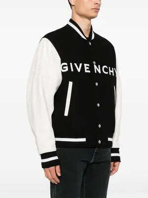 Givenchy Panelled Varsity Jacket - Black