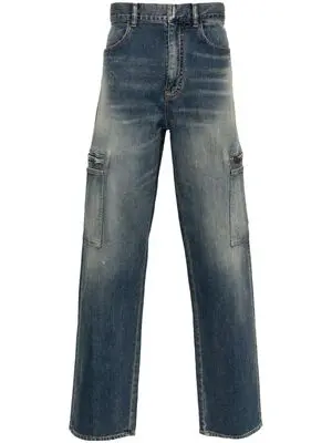 Givenchy Straight-leg Cargo Jeans - Blue