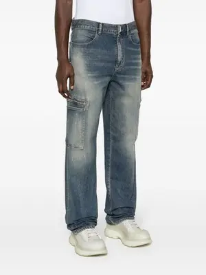 Givenchy Straight-leg Cargo Jeans - Blue