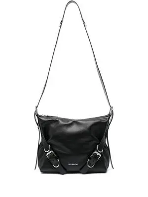 Givenchy Voyou Leather Shoulder Bag - Black