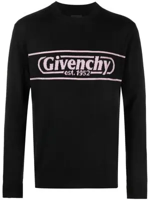 Givenchy Logo-intarsia Wool Jumper - Black
