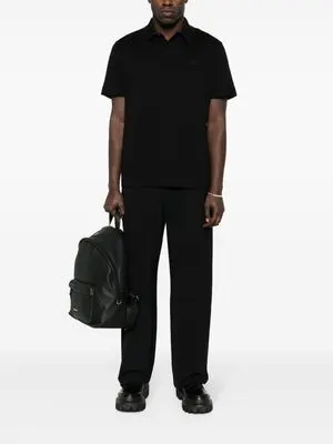 Givenchy Embroidered-monogram Cotton Polo Shirt