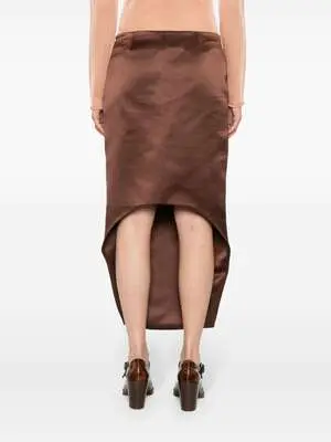 Givenchy Satin High-low Hem Skirt