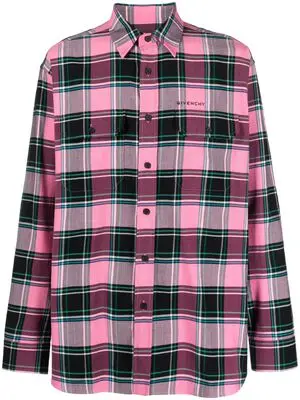 Givenchy Plaid-check Pattern Shirt