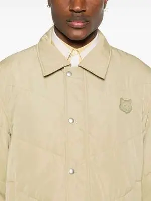 Maison Kitsuné Bold Fox Head Quilted Jacket - Neutrals