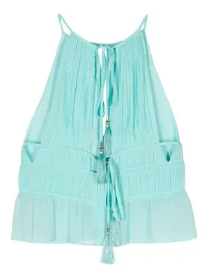 Patrizia Pepe Pleated Sleeveless Top