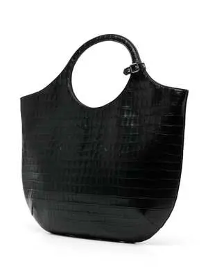 COURREGES Large Holy Crocodile Tote - Black