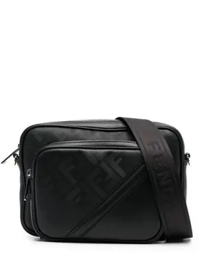 Fendi Shadow Diagonal Messenger Bag - Black