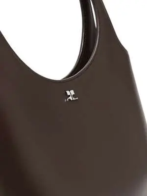 COURREGES Holy Leather Tote - Brown