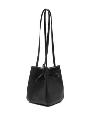 Fendi Small Origami Leather Bucket Bag - Black