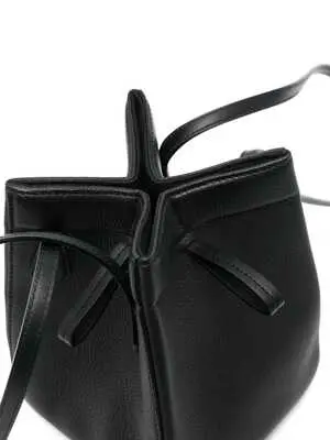 Fendi Small Origami Leather Bucket Bag - Black