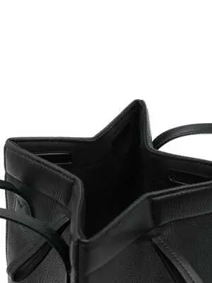 Fendi Small Origami Leather Bucket Bag - Black