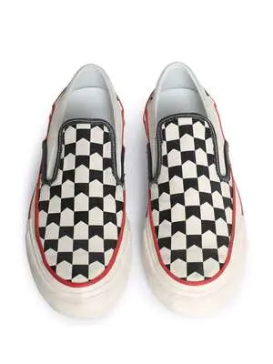 Rhude Checked Slip-on Sneakers
