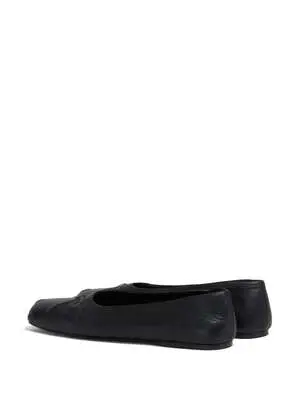 Marni Bow-embossed Ballerina Shoes - Black