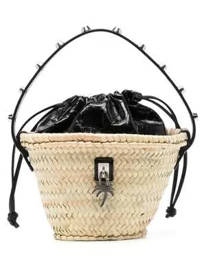 Palm Angels Palm-appliqué Basket Bag