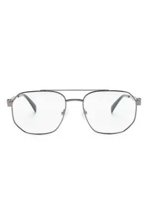 Alexander McQueen 0495o Pilot-frame Eyeglasses - Grey