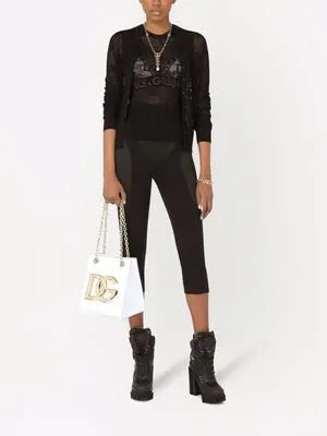 Dolce & Gabbana Sleeveless Lace-stitch Top