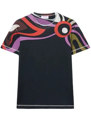 Emilio Pucci Marmo-print Cotton T-shirt