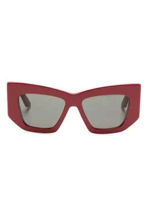 Alexander McQueen Oversized Sunglasses - Red