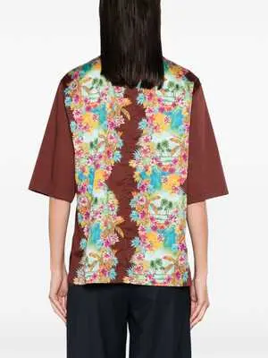 Roberto Cavalli Hawaii-print Cotton Shirt