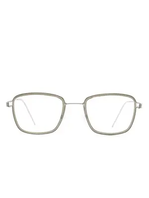 LINDBERG Eric Square-frame Eyeglasses - Silver