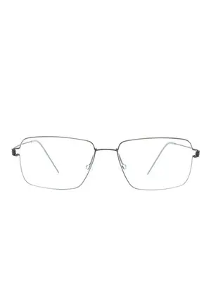 LINDBERG Aaron Rectangle-frame Glasses - Grey
