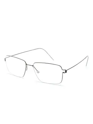 LINDBERG Aaron Rectangle-frame Glasses - Grey