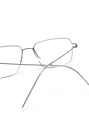 LINDBERG Aaron Rectangle-frame Glasses - Grey