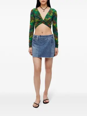 RE/DONE X Pamela Anderson Wrapped Cropped Top