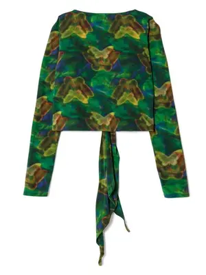 RE/DONE X Pamela Anderson Wrapped Cropped Top