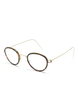 LINDBERG Tortoiseshell Geometric Glasses