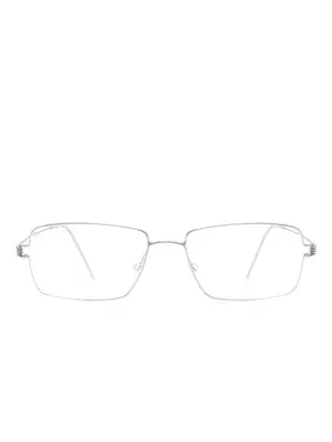 LINDBERG Rectangle Frame Eyeglasses - Silver